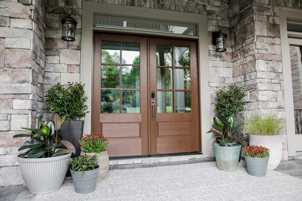 Fall Curb Appeal & our new front doors - Bower Power